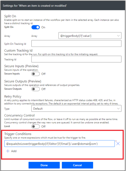 Trigger a Power Automate Flow only if a specific user modified a SharePoint list item - michelcarlo
