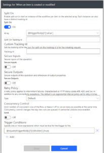 Folders-enabled SharePoint lists: Trigger a Flow only when Folders are modified VS only when ...
