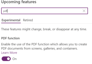 Export a Power Apps gallery as PDF file using the new PDF function, and ...