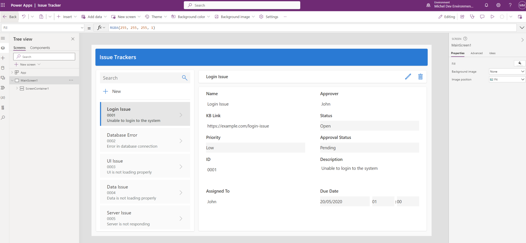 Create an Issue Tracker App using Power Apps Copilot (Preview ...