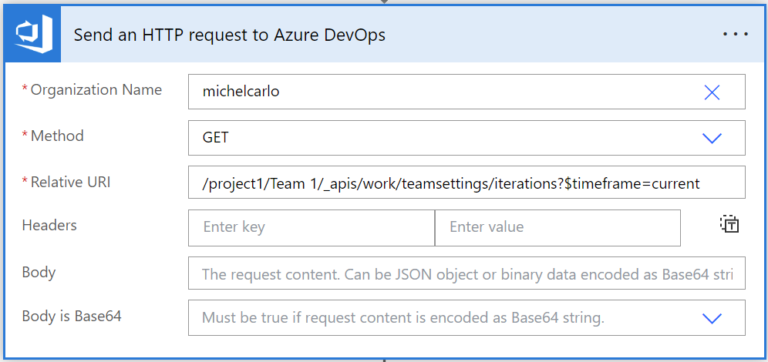 How To Get The Current Azure Devops Iteration Name For A Project Using Power Automate Michelcarlo