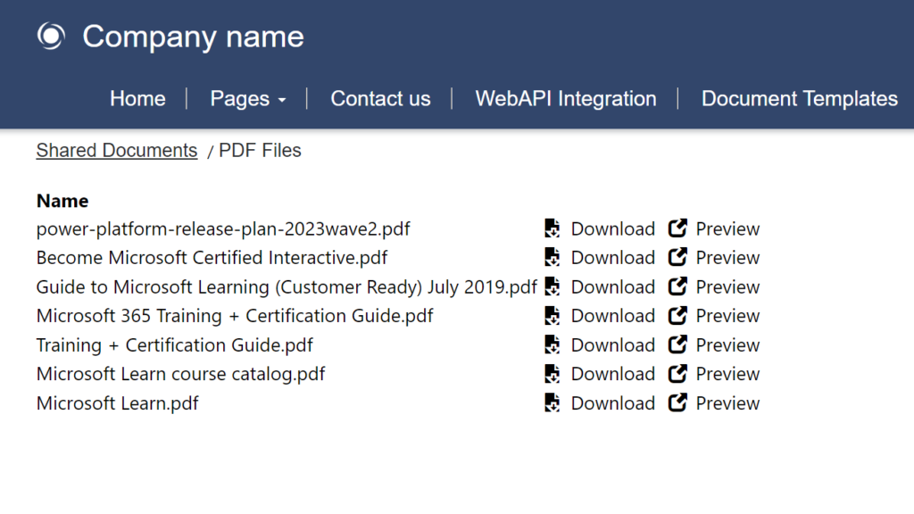Download SharePoint library files in Power Pages with JavaScript and Cloud flows - Improved code ...