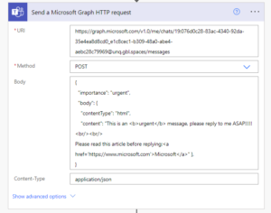 Quick tip: Sending links on Teams Chats created using Microsoft Graph HTTP in Power Automate ...