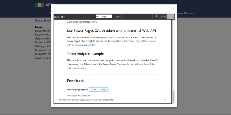 Preview PDF files from Base64 content in Power Pages using the PDFJs library - michelcarlo