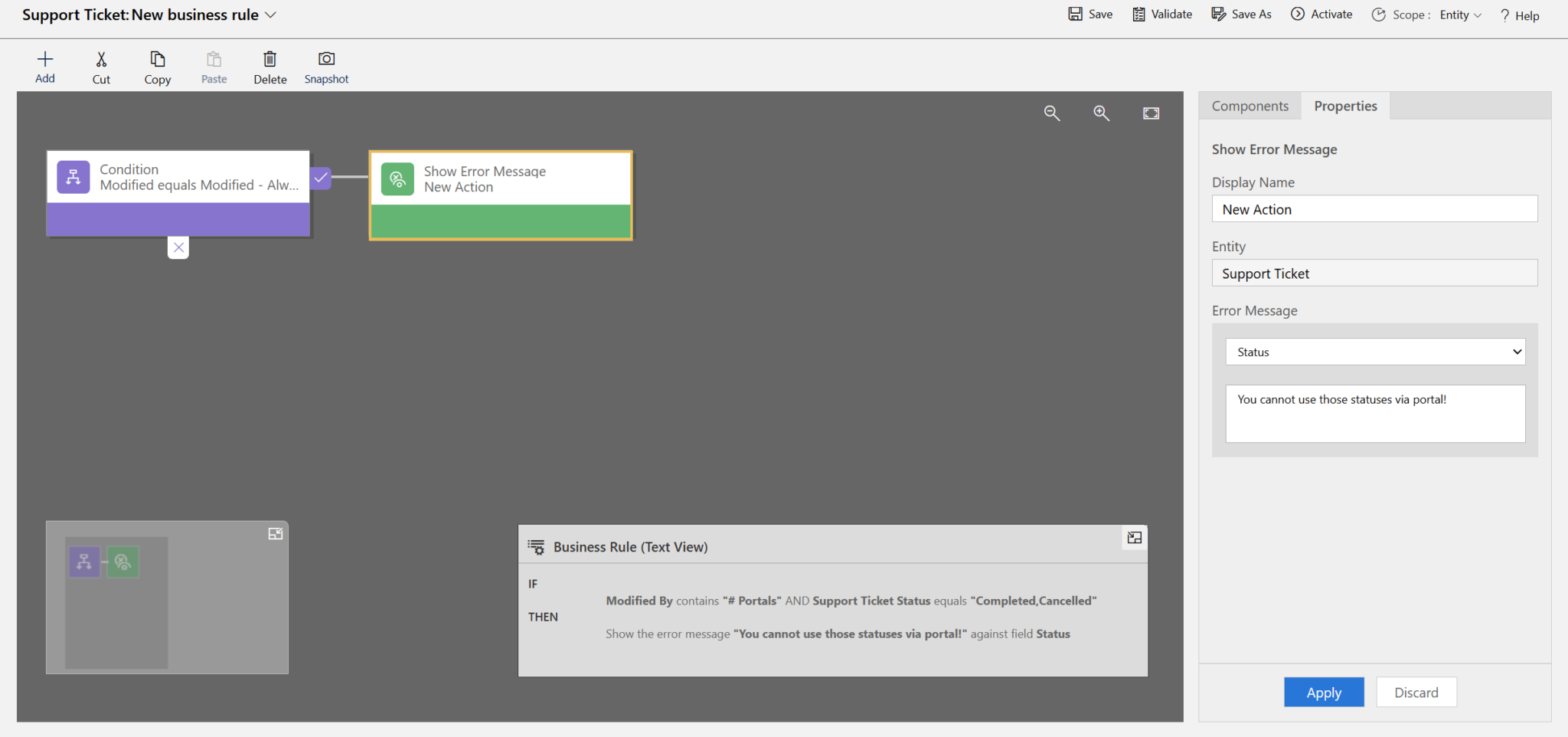Power Pages: Using Dataverse Business Rules for server-side validation of Web API calls ...