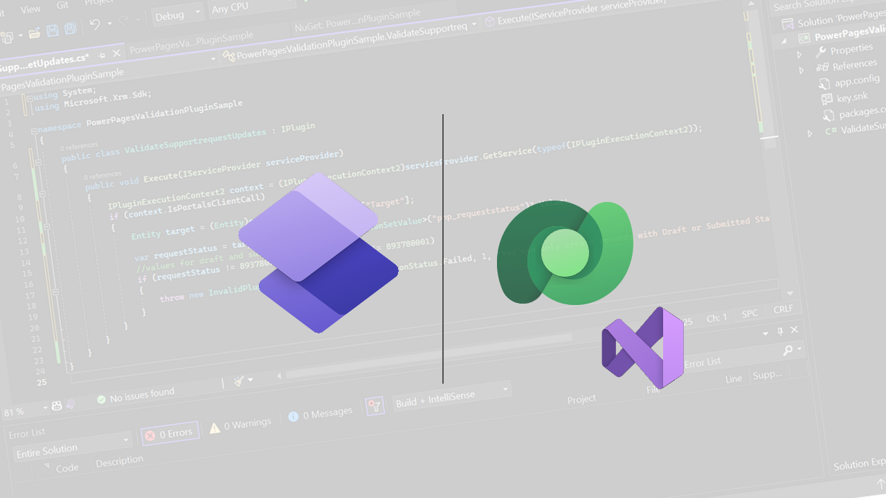 Power Pages: Adding server-side extra validation using C# Plugins - michelcarlo